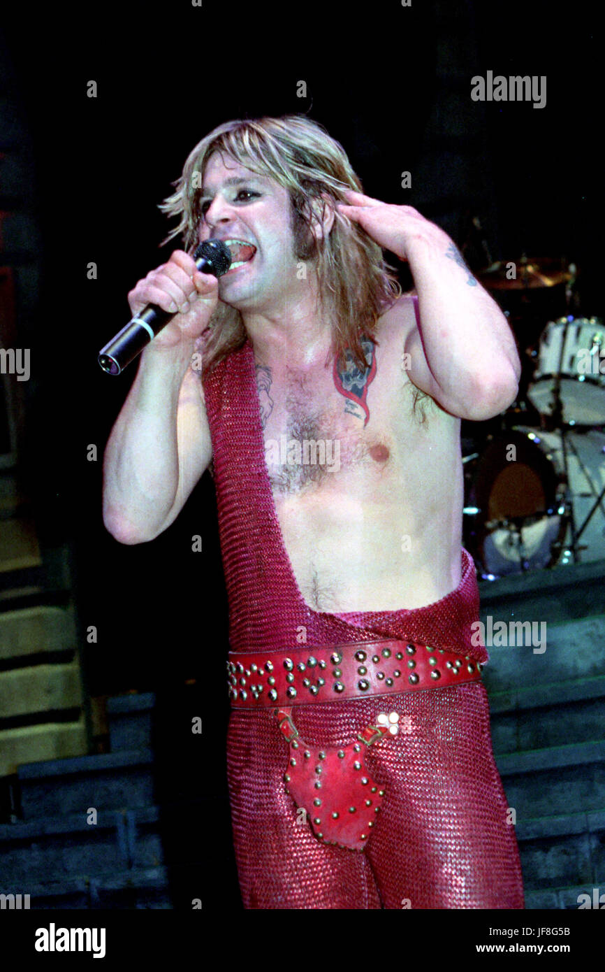 NEW YORK CITY, NY APRIL 1982: Ozzy Ozbourne performs at Madison Square ...