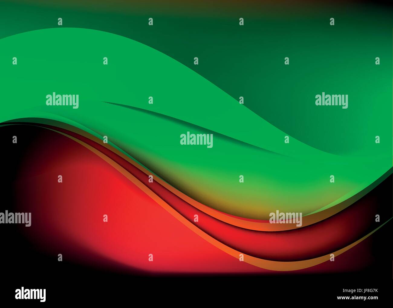 green, arc, abstract, curves, vignette, red, shadows, wave, green, arc ...