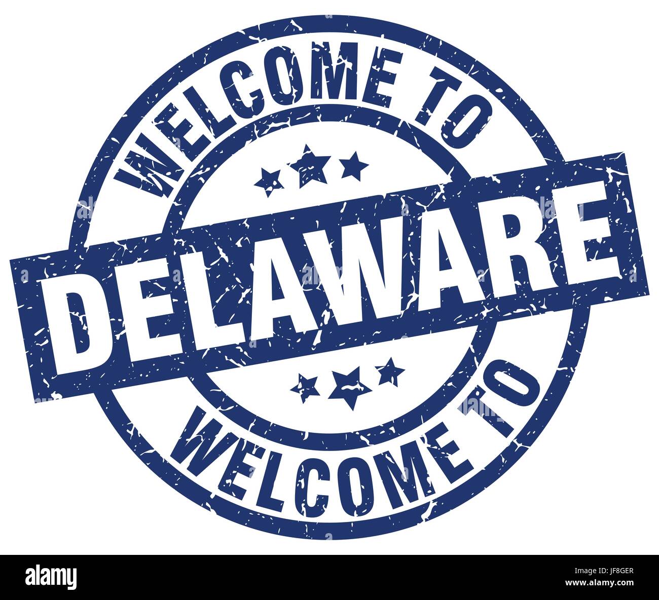 welcome to Delaware blue stamp Stock Vector Image & Art - Alamy