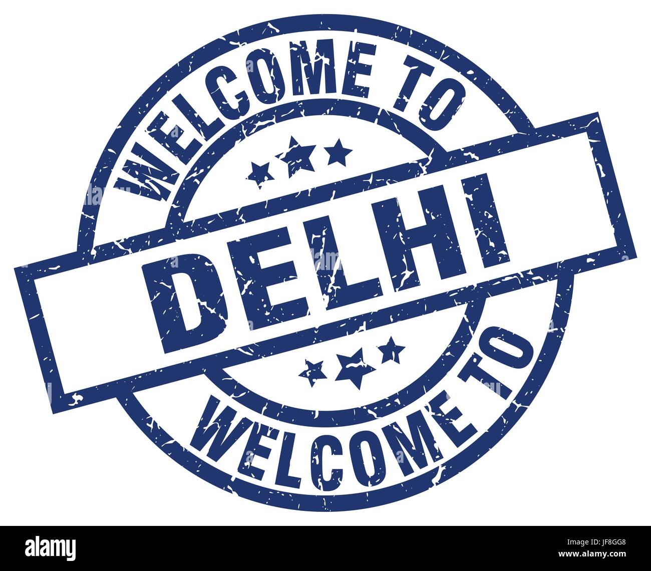 welcome to Delhi blue stamp Stock Vector Image & Art - Alamy