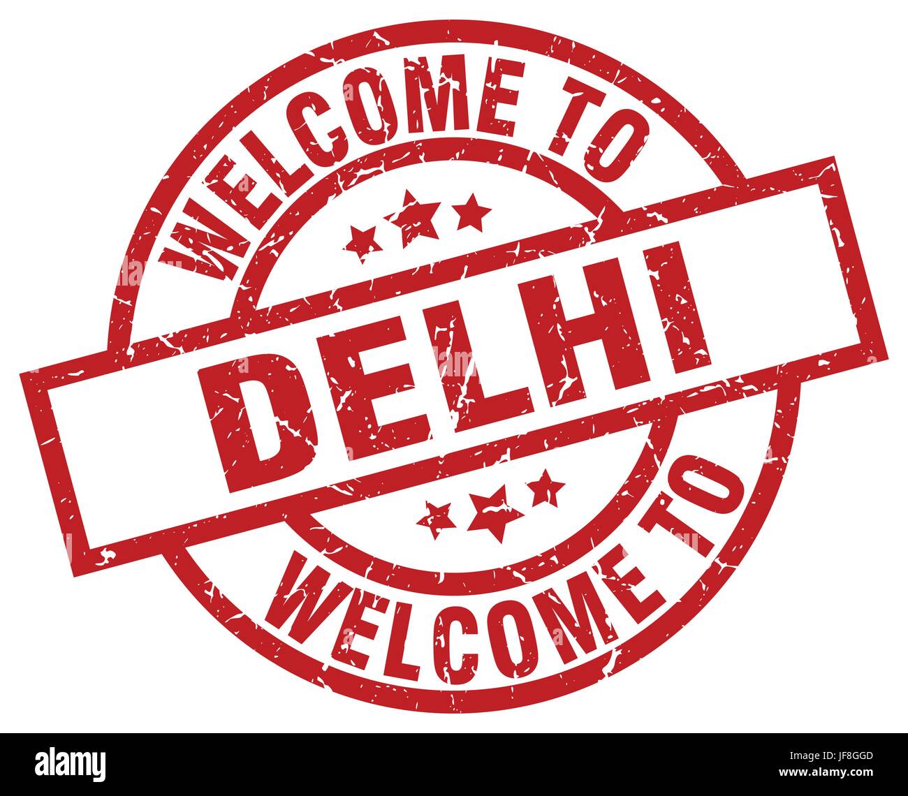 welcome to Delhi red stamp Stock Vector Image & Art - Alamy