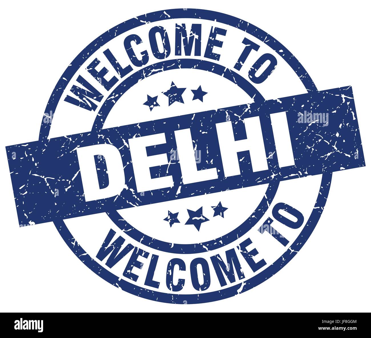 Welcome delhi stamp hi-res stock photography and images - Alamy