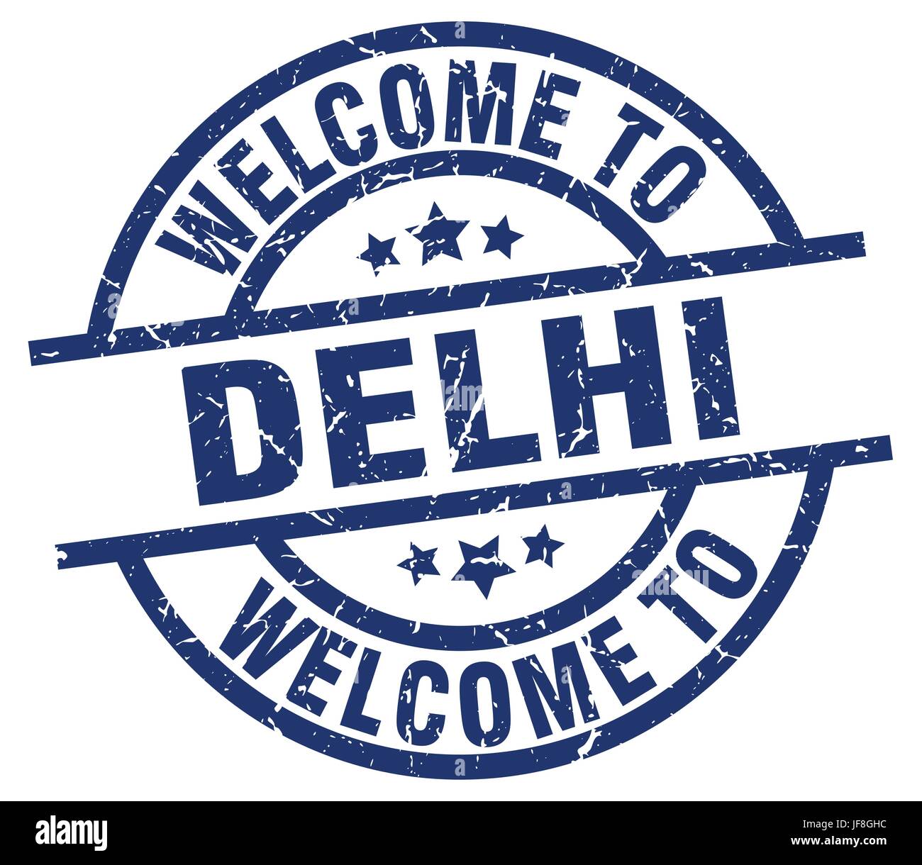Welcome delhi stamp hi-res stock photography and images - Alamy