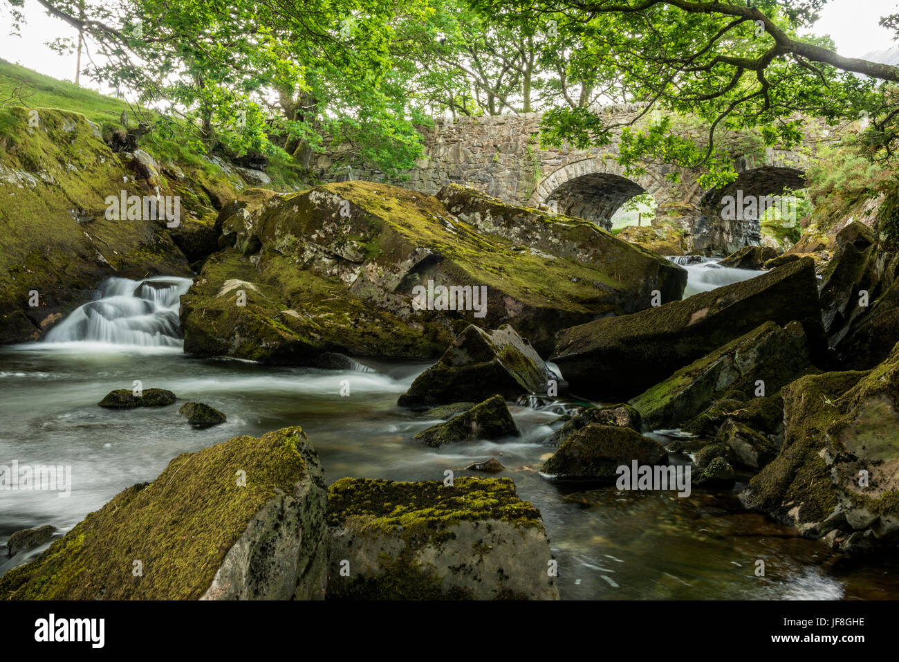 Great British Rivers and Waterfalls - depicting Afon Ogwen or Ogwen ...