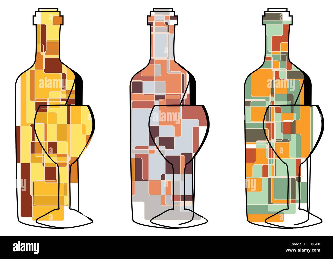 set of abstract wine Stock Vector Image & Art - Alamy