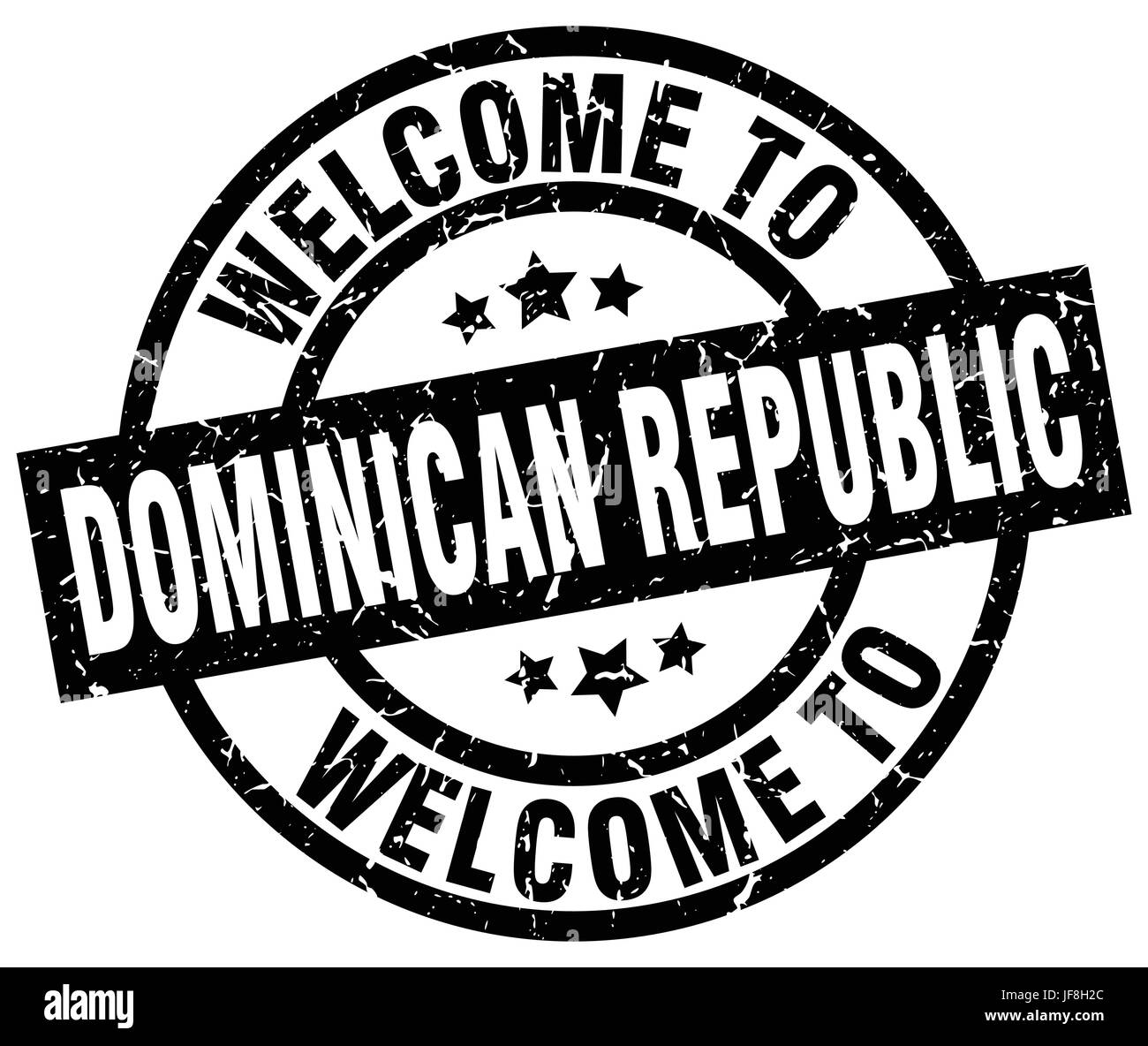 welcome to Dominican Republic black stamp Stock Vector Image & Art - Alamy