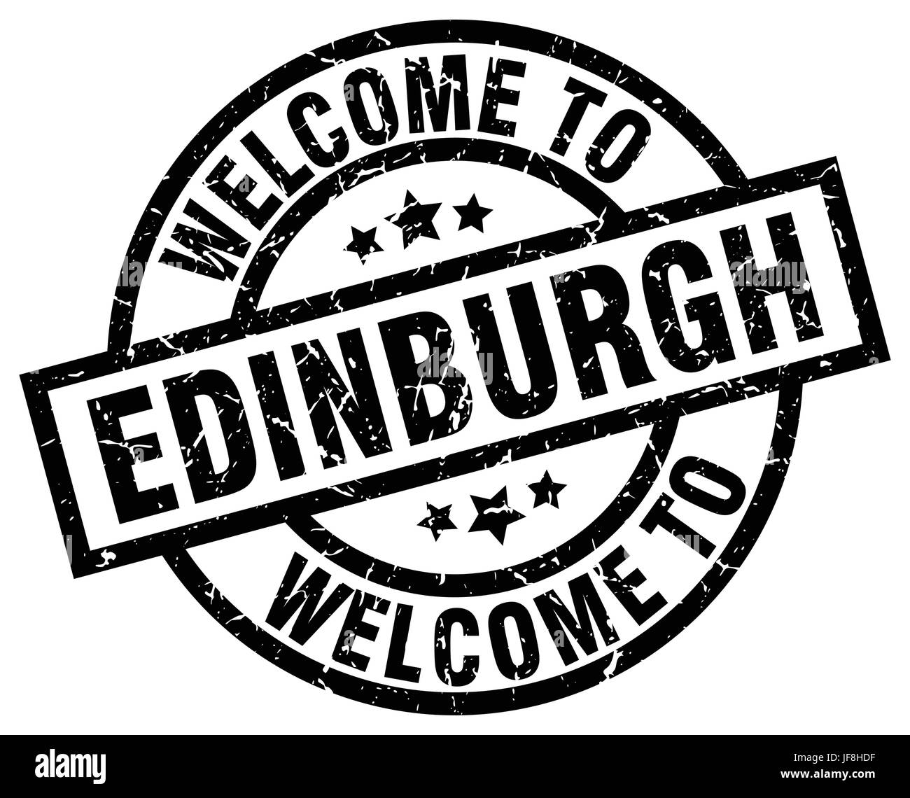 welcome to Edinburgh black stamp Stock Vector Image & Art - Alamy