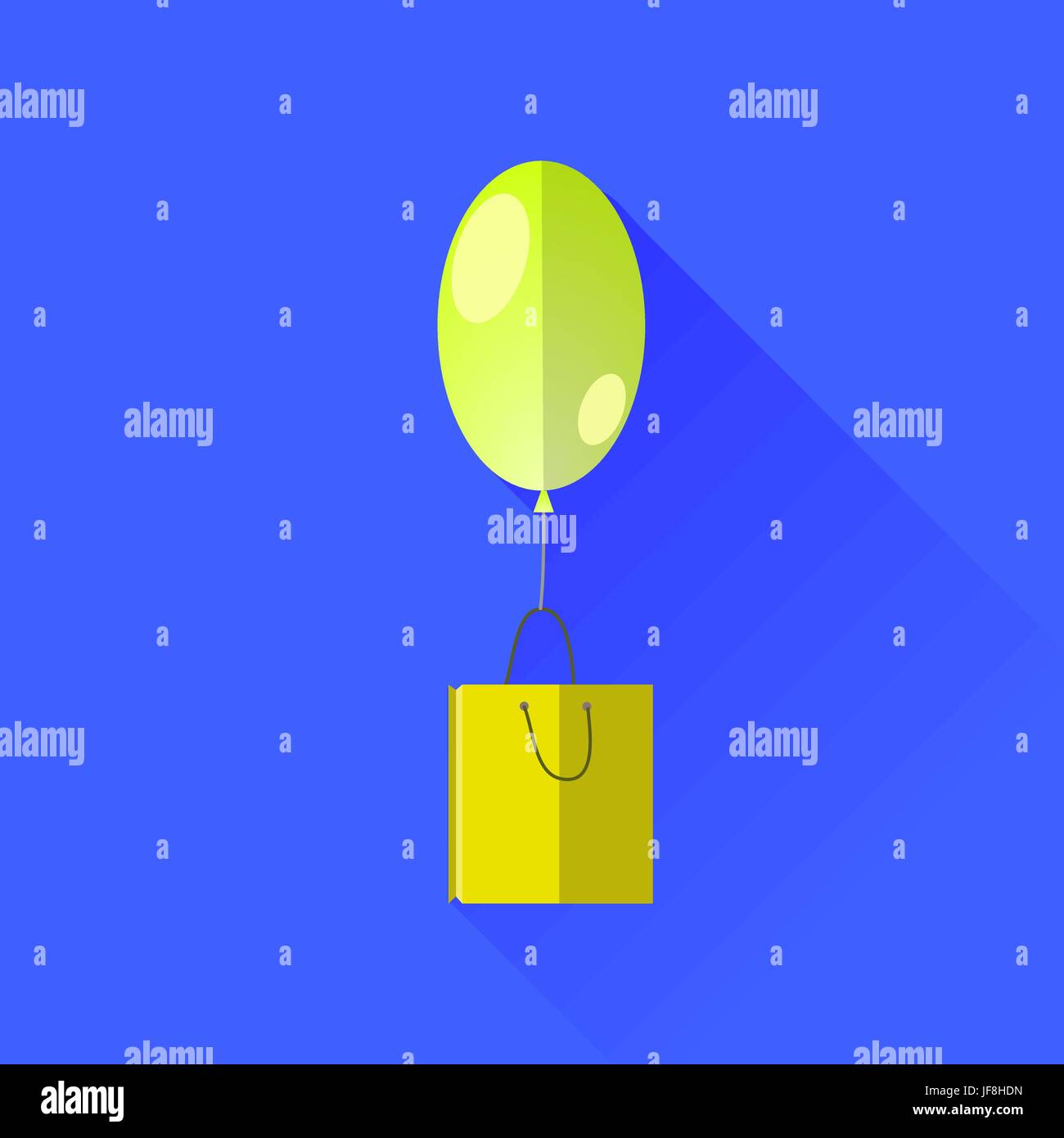 Yellow bag in light Stock Vector Images - Alamy
