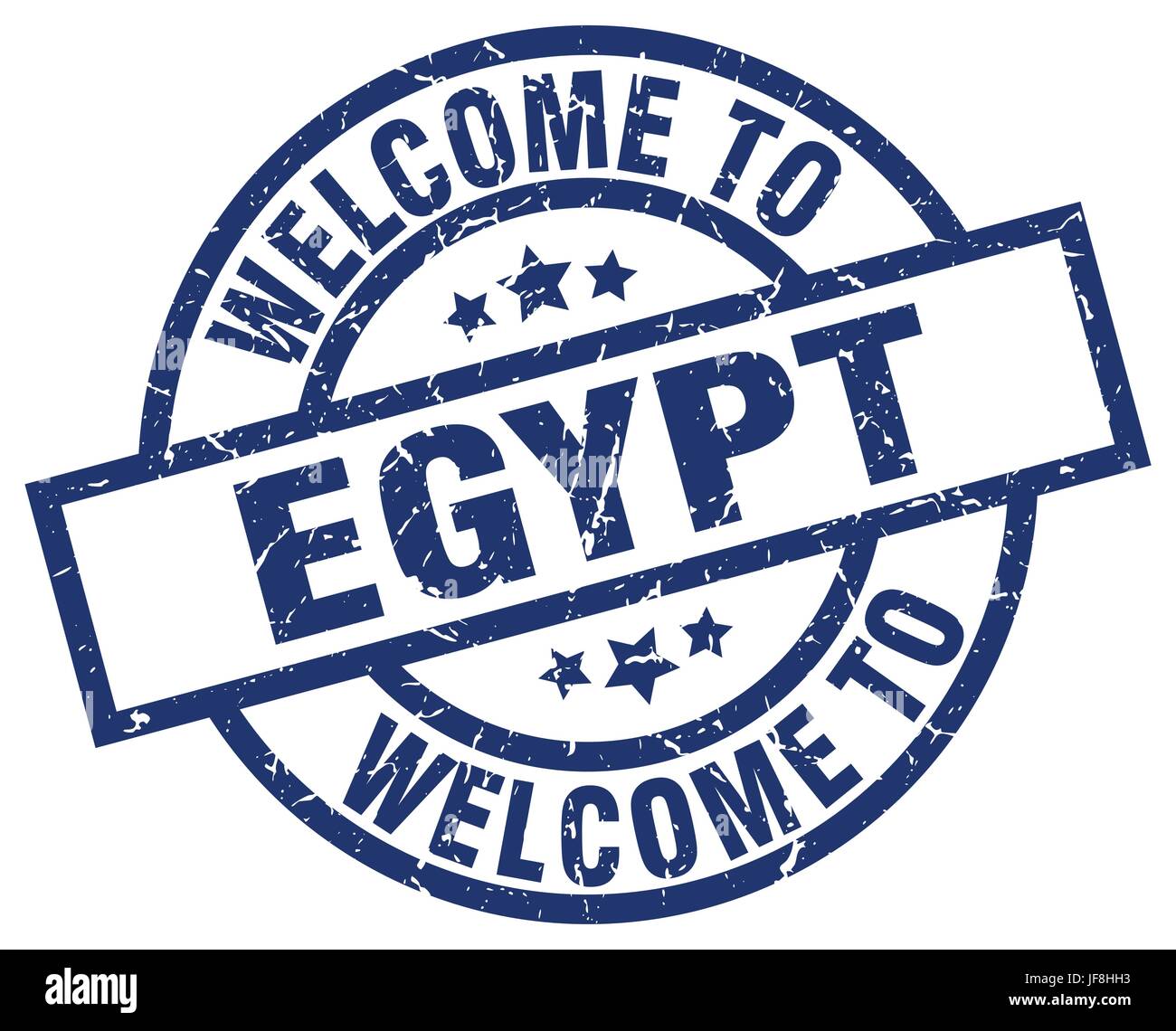 welcome to Egypt blue stamp Stock Vector Image & Art - Alamy