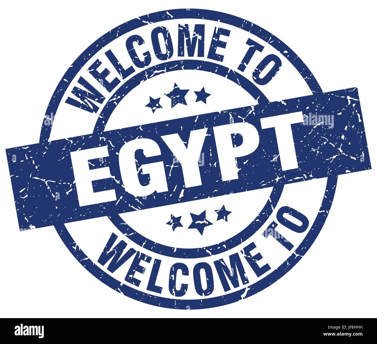 welcome to Egypt blue stamp Stock Vector Image & Art - Alamy