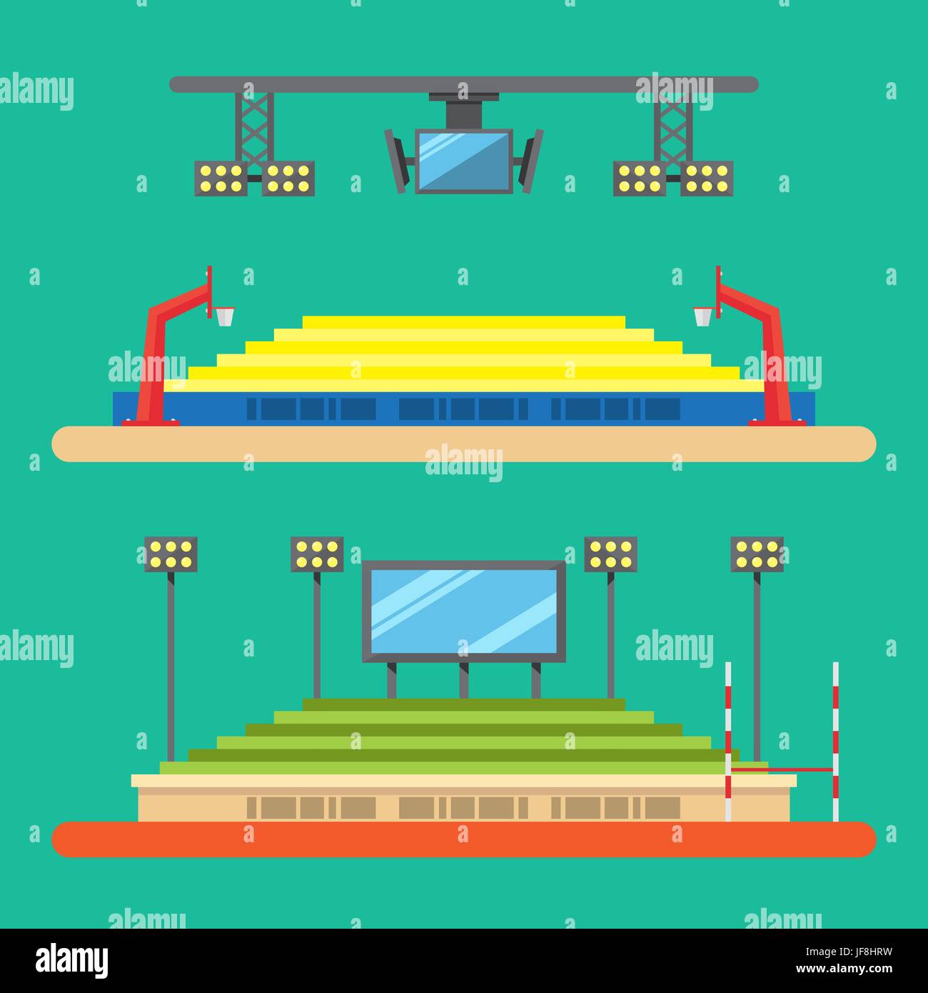Flat design of sport stadium Stock Vector Image & Art - Alamy