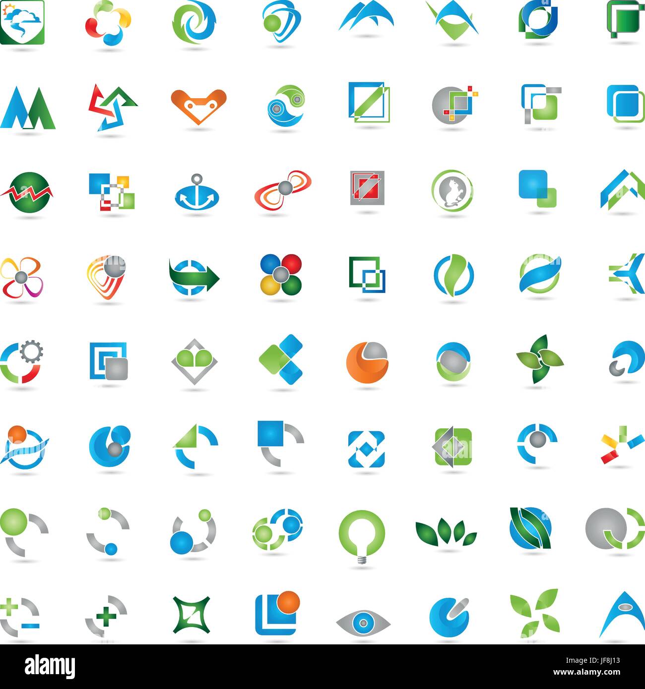 large, largely, size, logogram, collection, attendances, icons, logos ...