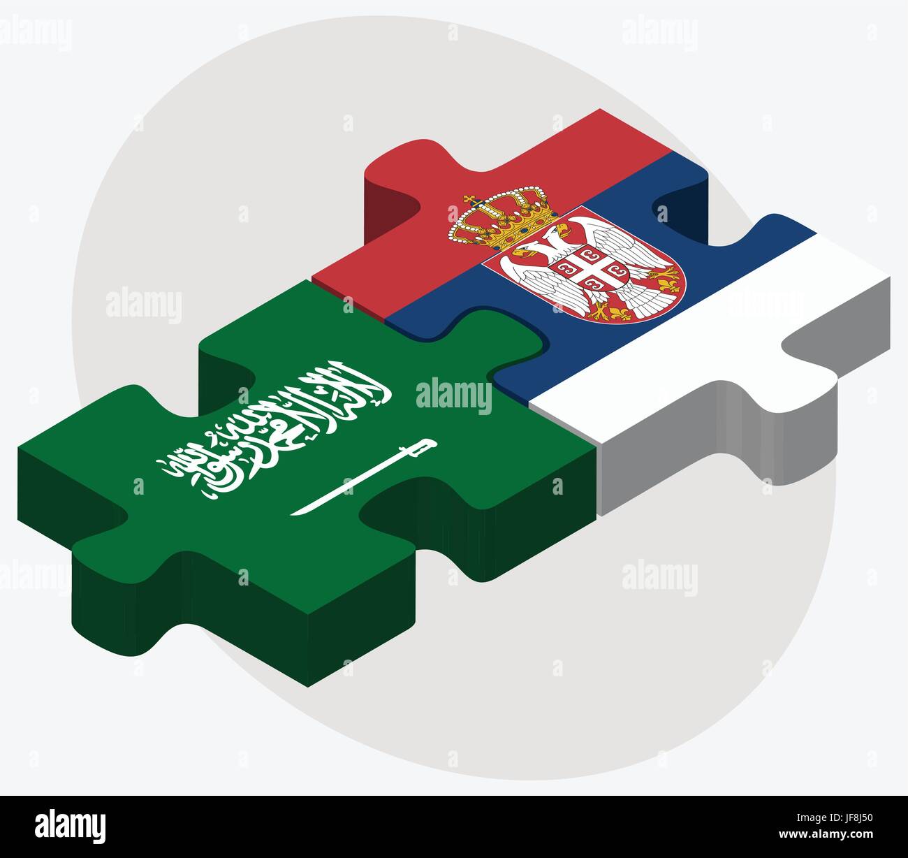 Saudi Arabia and Serbia Flags Stock Vector Image & Art - Alamy
