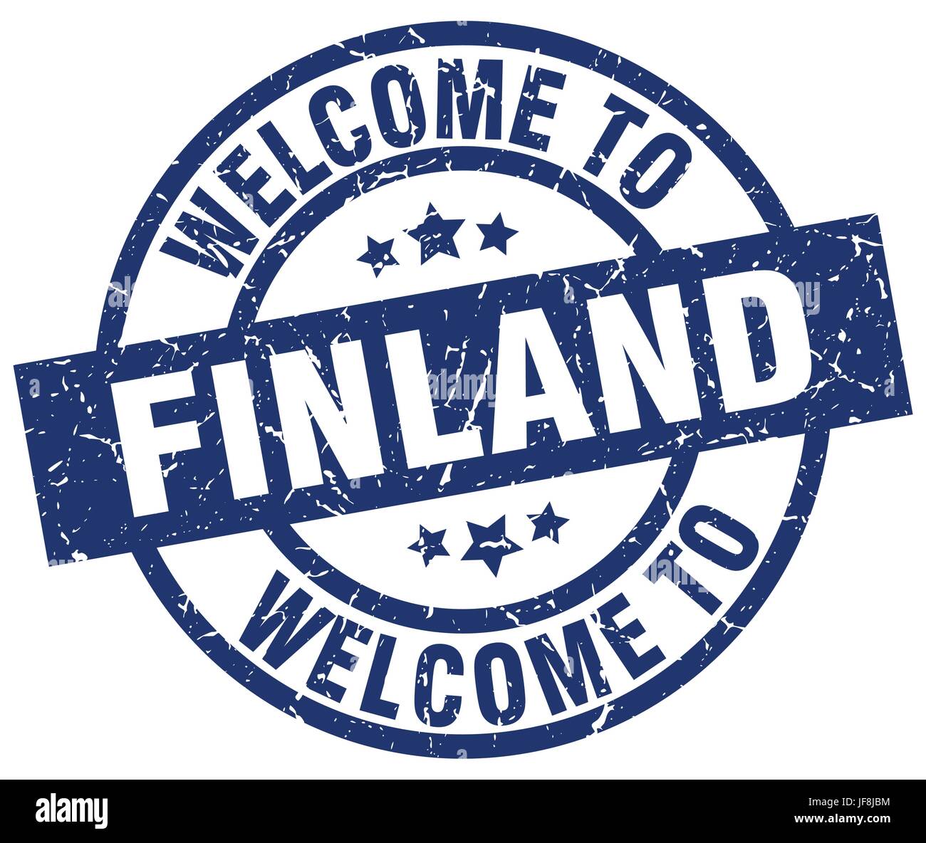 welcome to Finland blue stamp Stock Vector Image & Art - Alamy