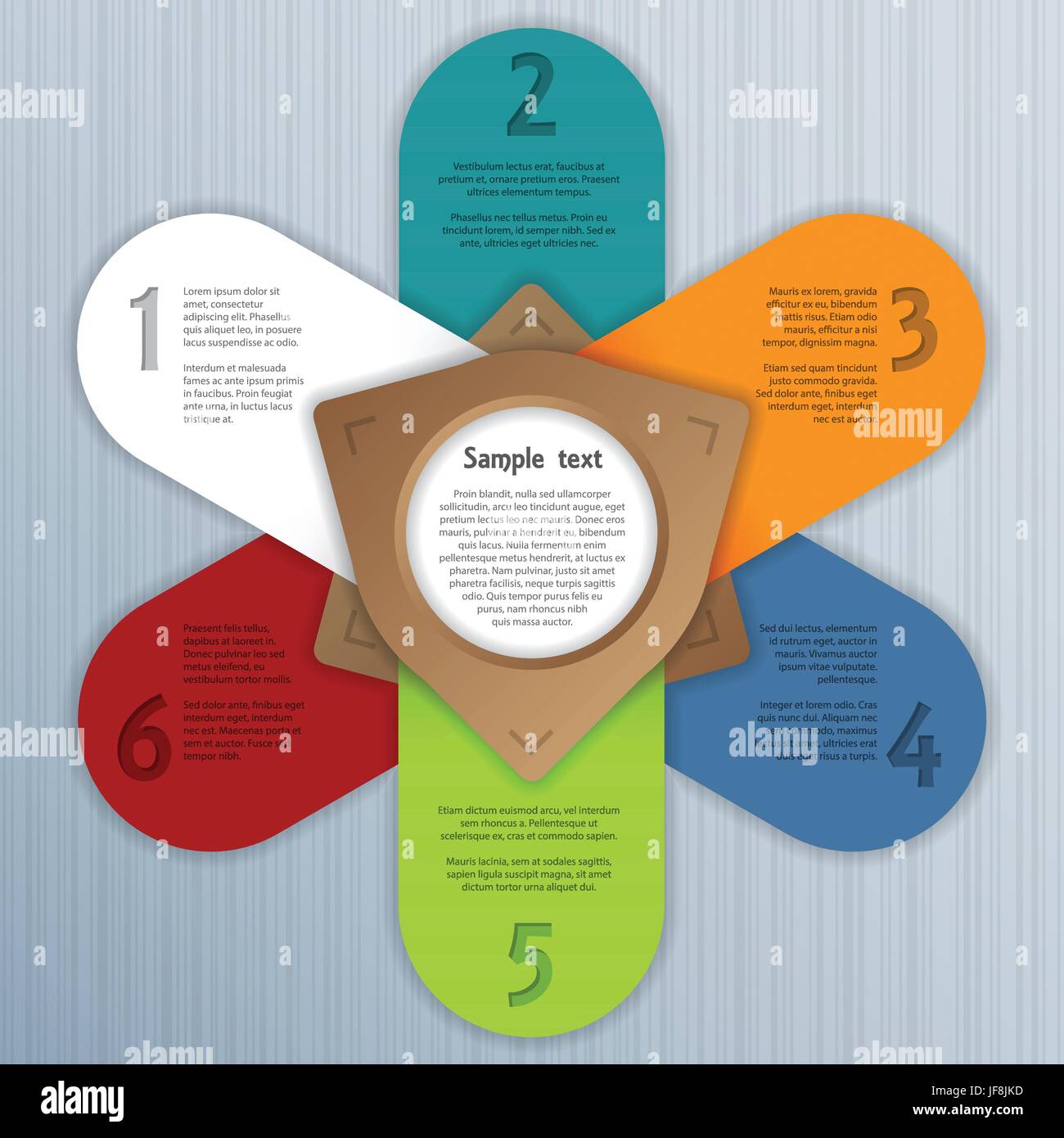 Infographic with options and related text Stock Vector Image & Art - Alamy