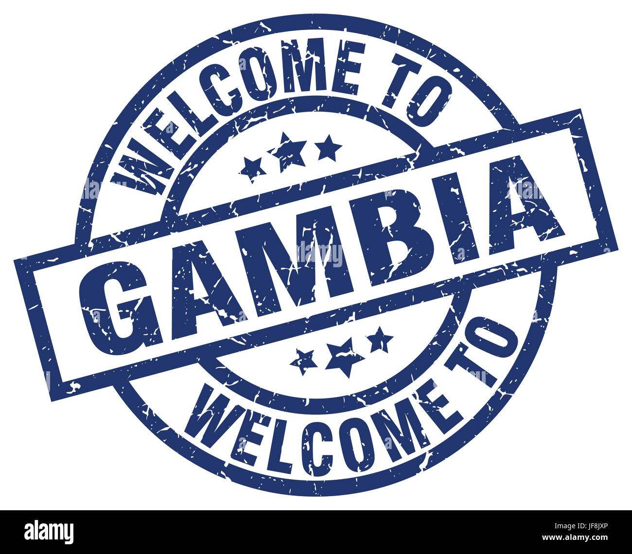 welcome to Gambia blue stamp Stock Vector Image & Art - Alamy