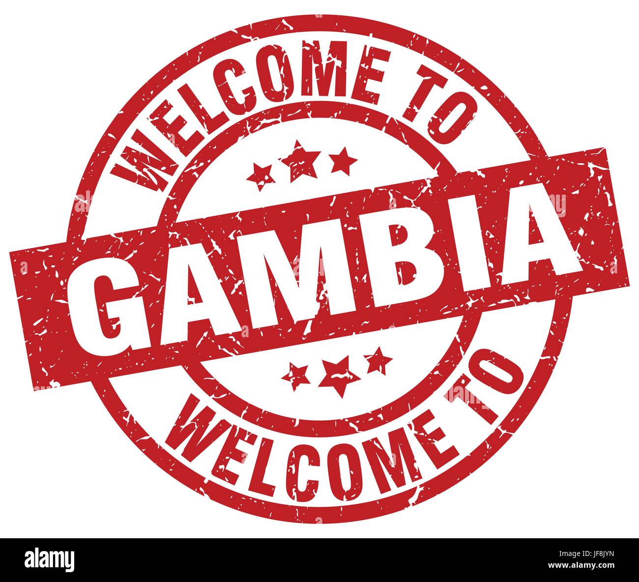 welcome to Gambia red stamp Stock Vector Image & Art - Alamy