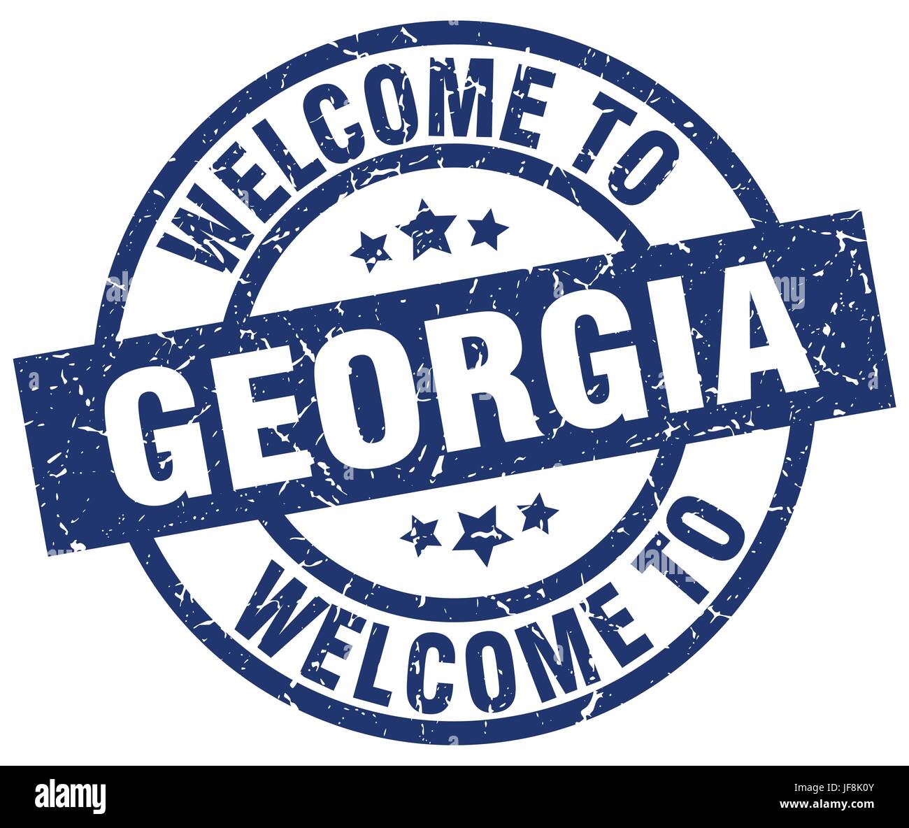 welcome to Georgia blue stamp Stock Vector Image & Art - Alamy
