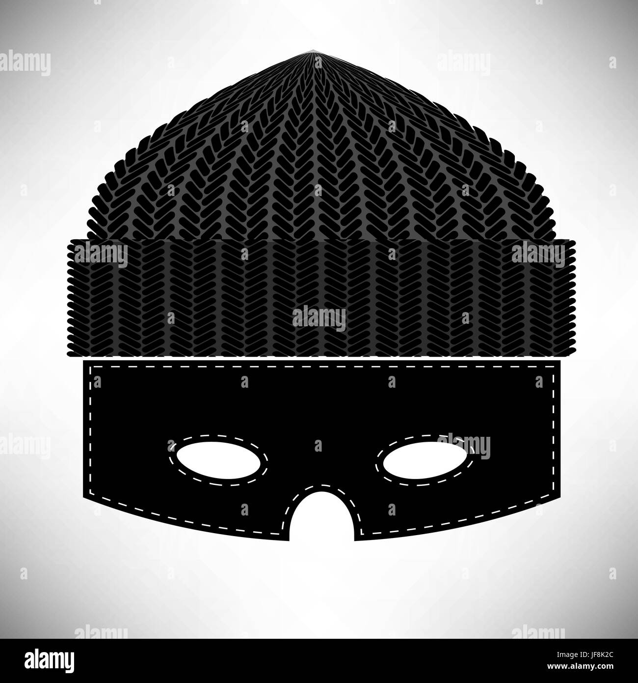 Thief Icon Isolated on Grey Background. Symbol of Robber Stock Vector ...