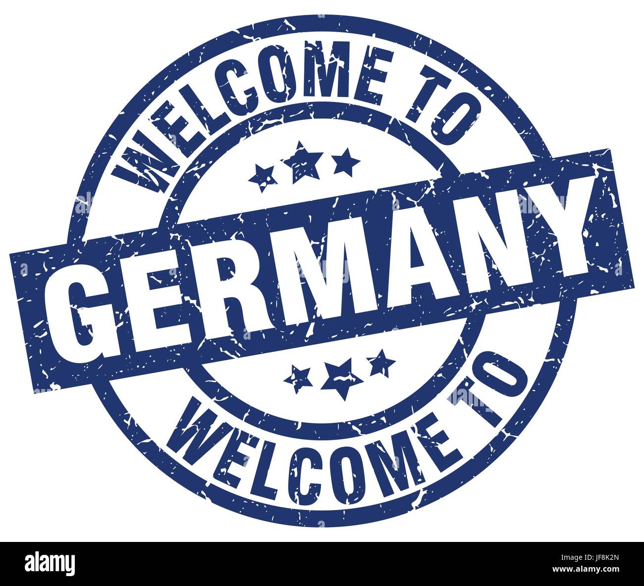 welcome to Germany blue stamp Stock Vector Image & Art - Alamy