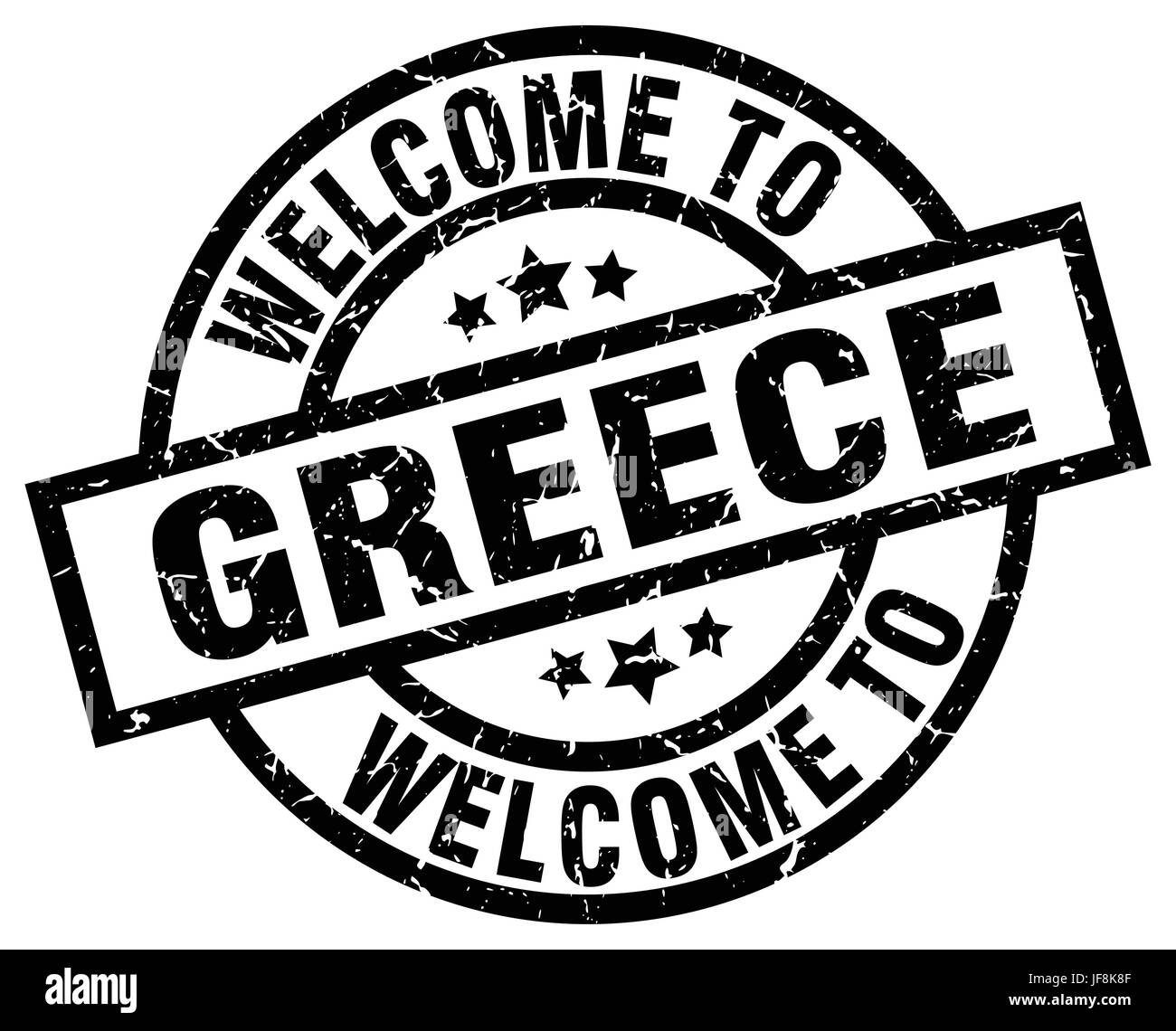 welcome to Greece black stamp Stock Vector Image & Art - Alamy