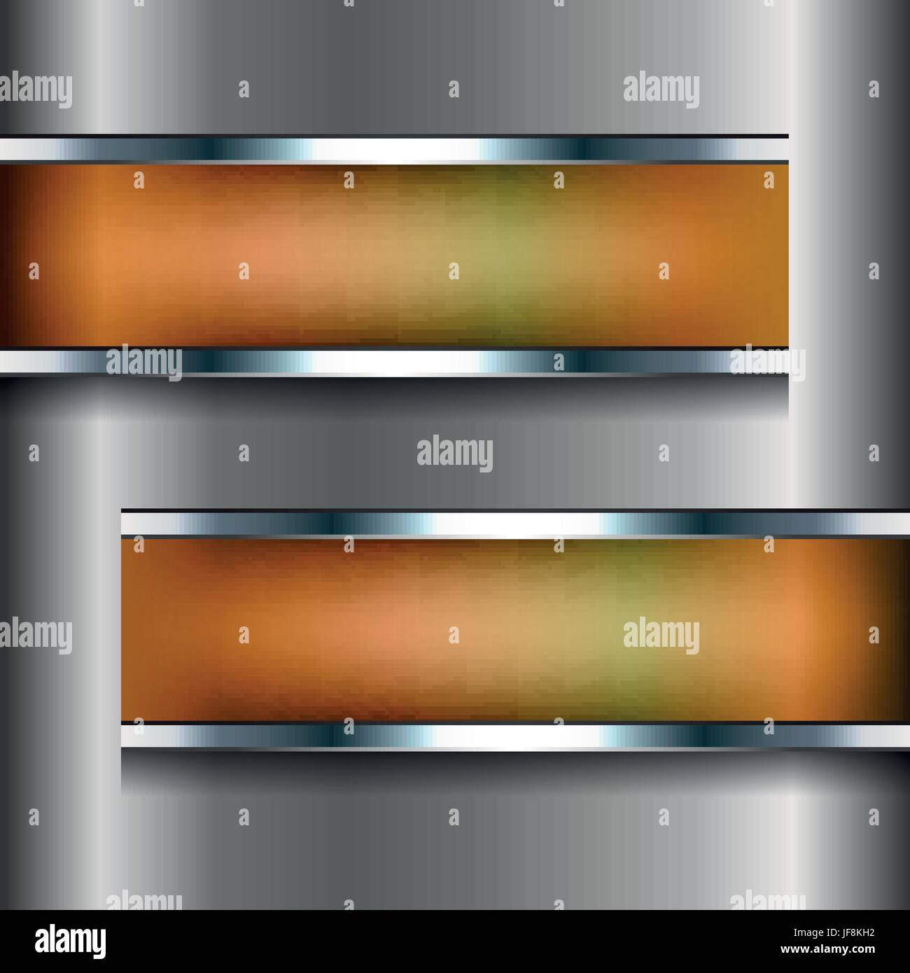 square, banner, glossy, metallic, gold, two, shadows, square, banner ...