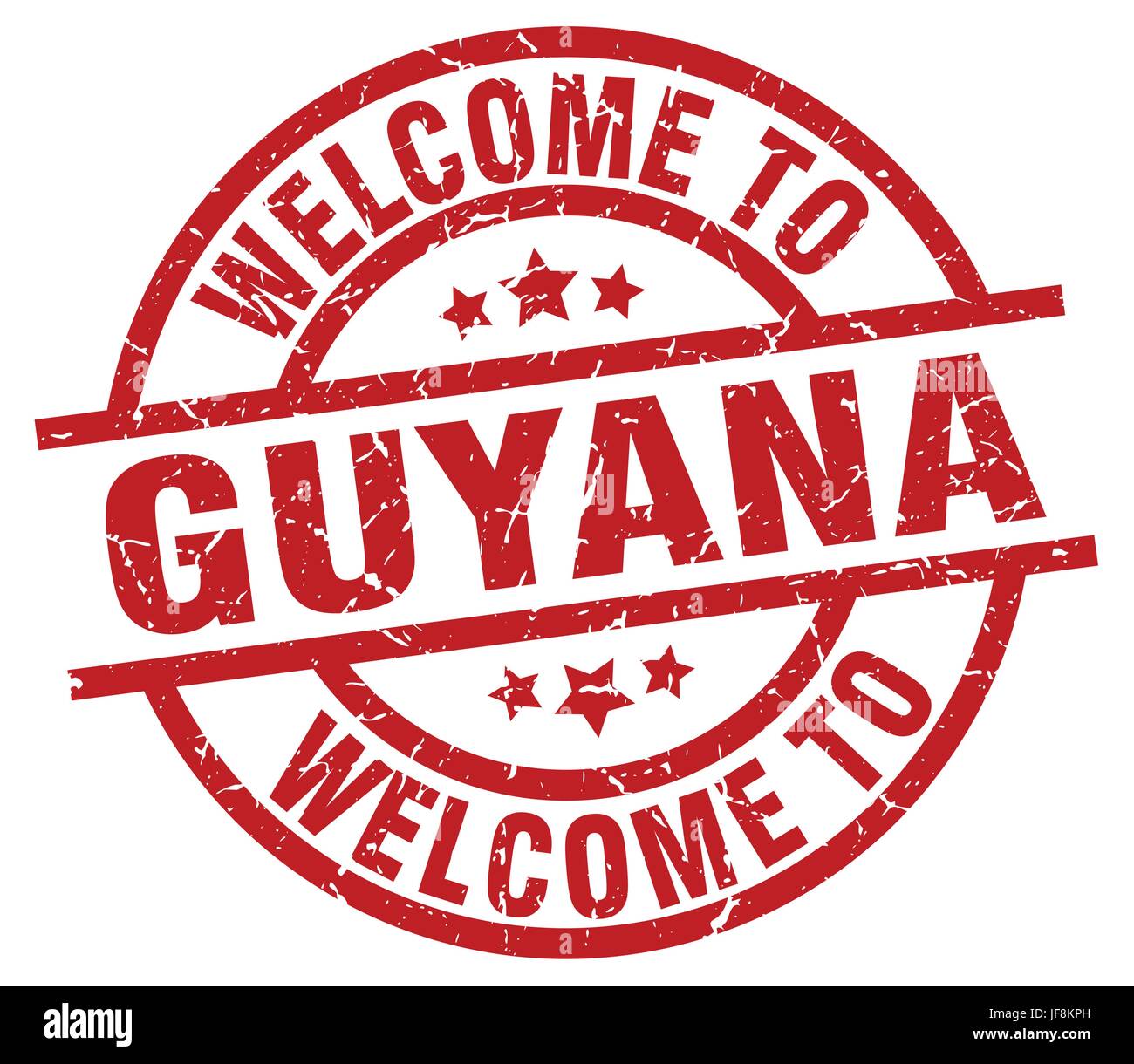welcome to Guyana red stamp Stock Vector Image & Art - Alamy