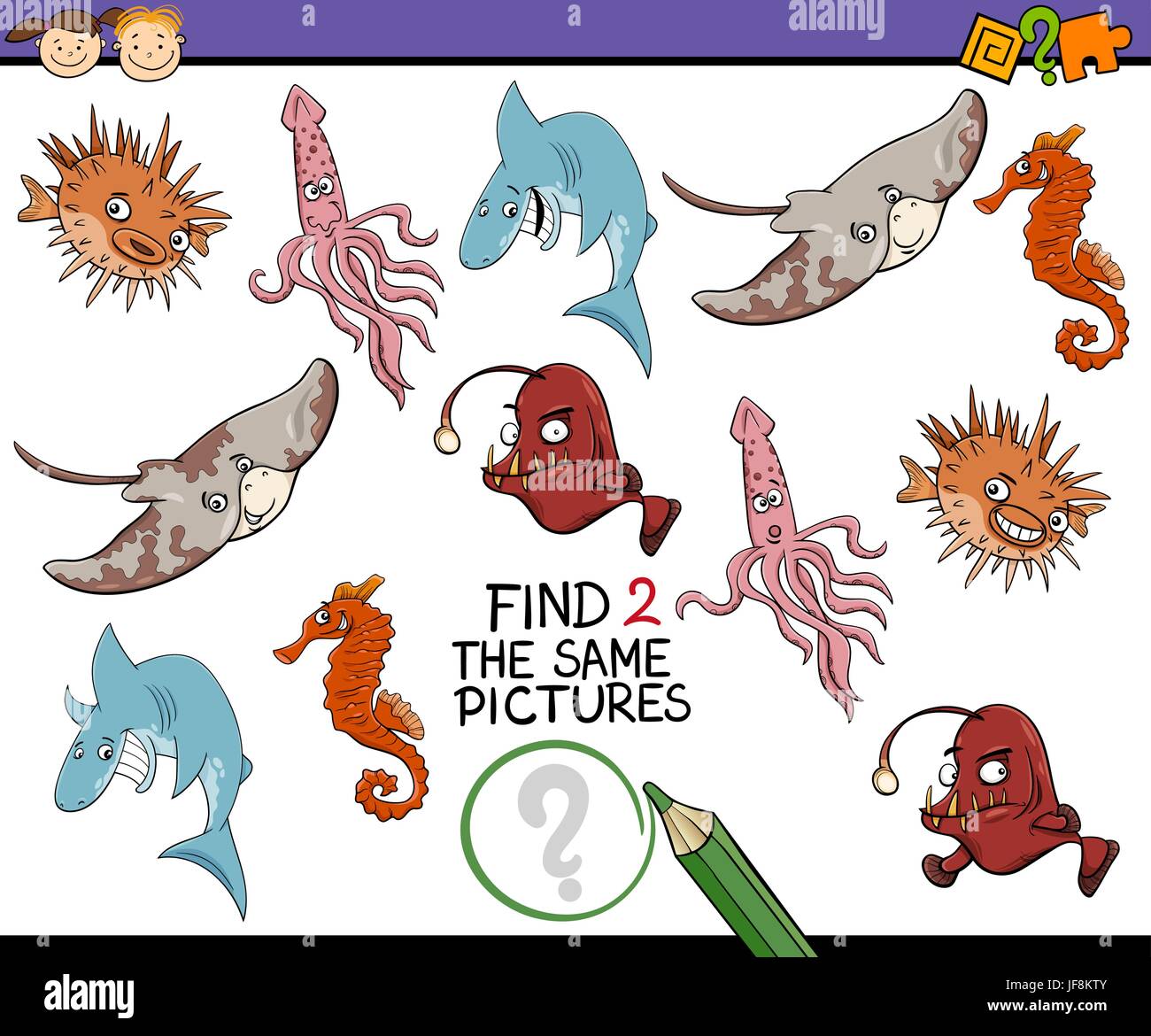 educational game cartoon Stock Vector Image & Art - Alamy