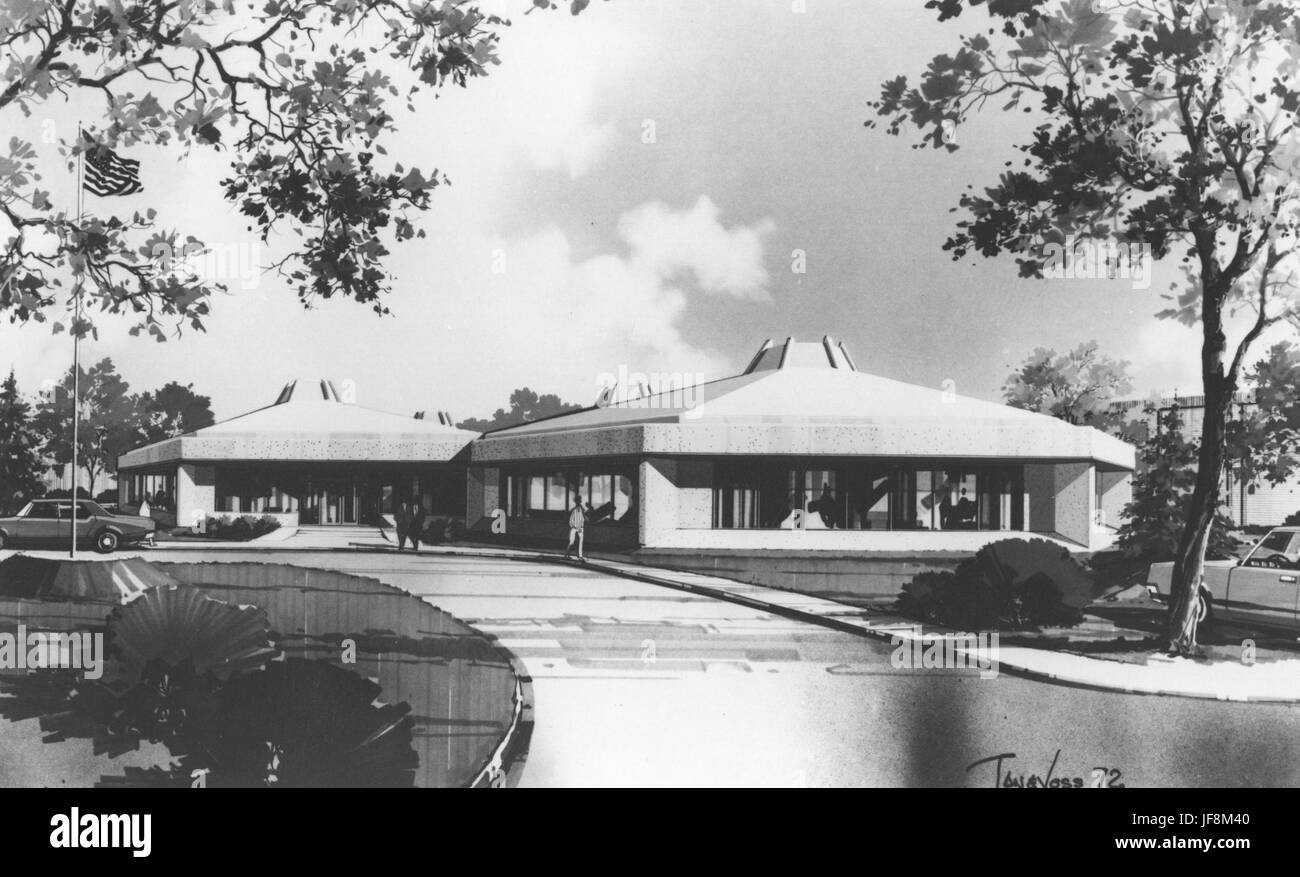 A photograph of the Federal Archives and Records Center, showcasing the ...