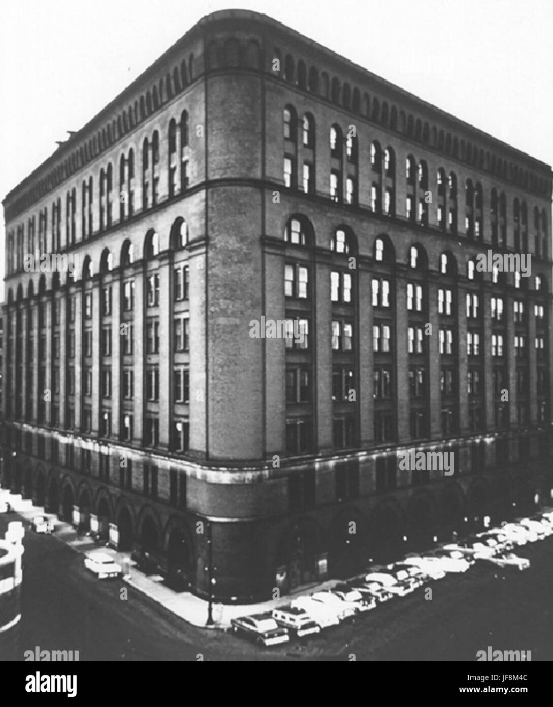 A vintage photograph of the New York City Federal Archives and Records ...