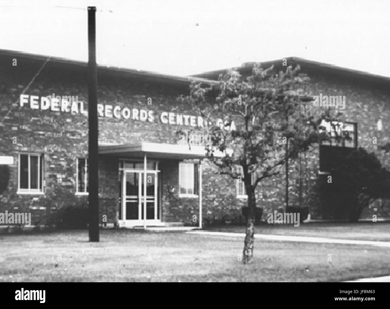 A photograph capturing the Federal Archives and Records Center in Fort ...
