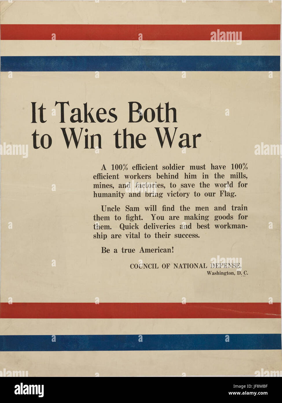 It Takes Both to Win the War Stock Photo - Alamy