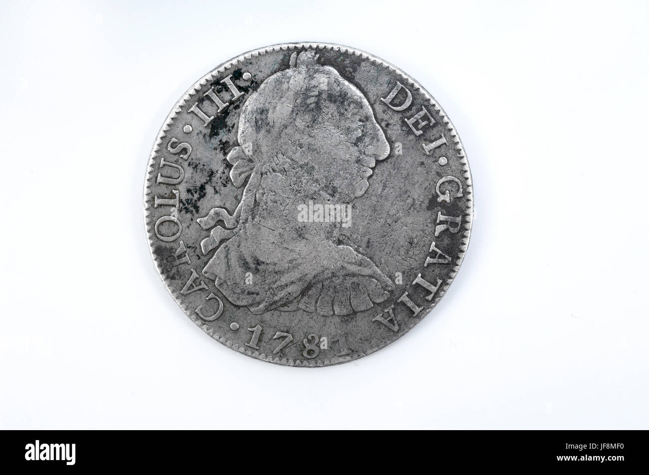 currency Carolus IV, 8 Reales, Spain Stock Photo - Alamy