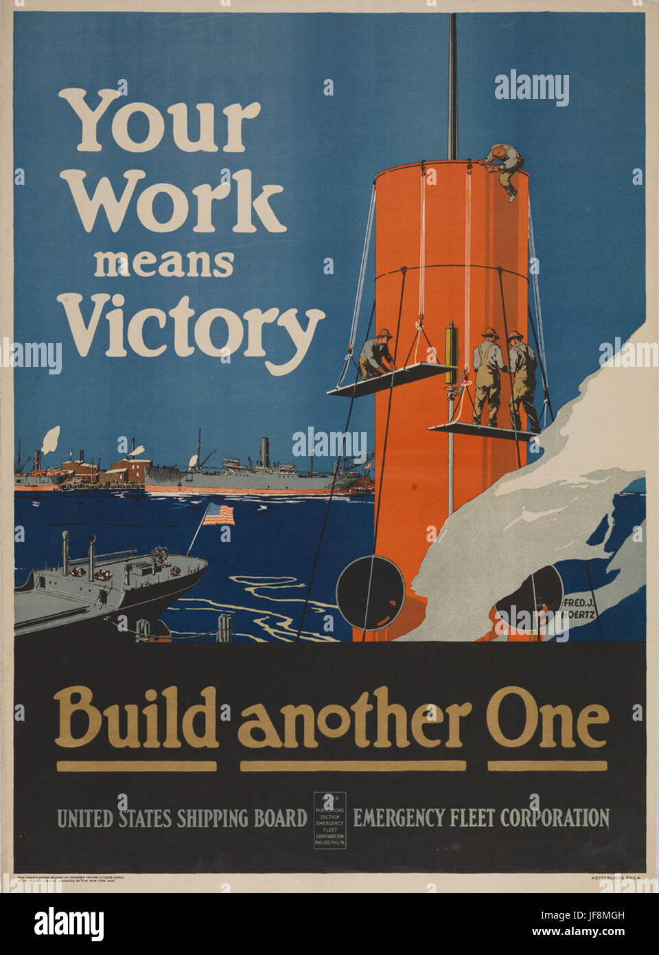A wartime poster from World War I, emphasizing the importance of ...