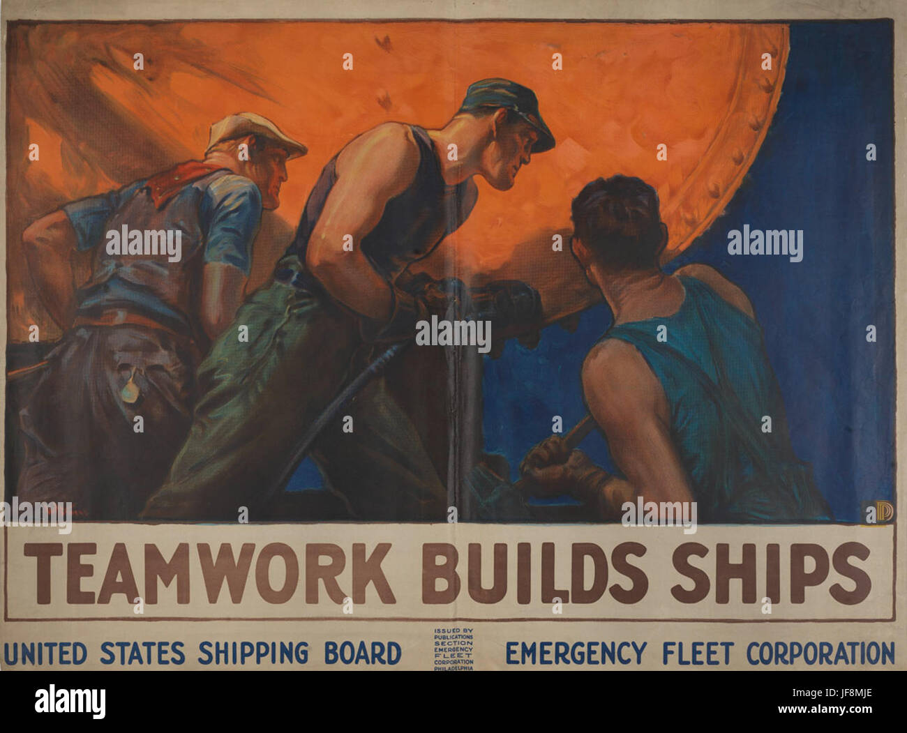 Teamwork Builds Ships 35017250255 o Stock Photo - Alamy