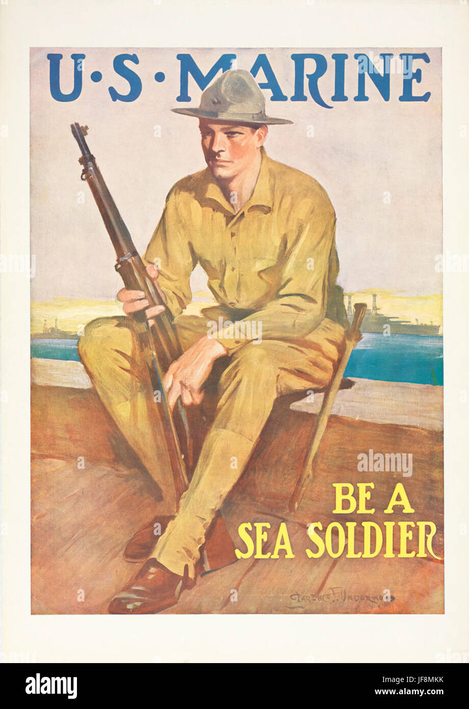 Be a Sea Soldier Stock Photo - Alamy