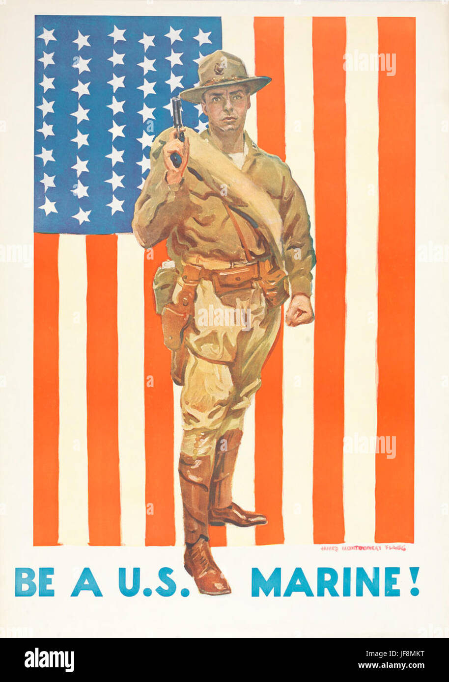 A historic recruitment poster from World War I encouraging citizens to ...