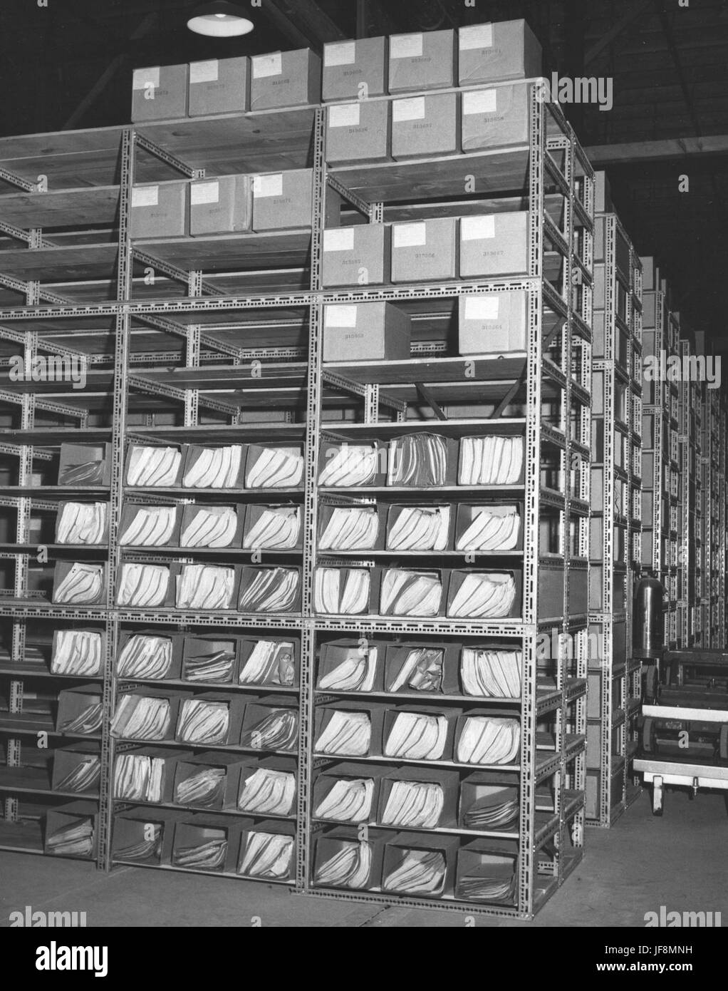 A photograph showcasing the Federal Records Center in Franconia ...