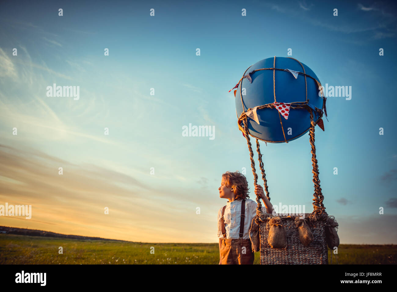 Boy serene sunset travel hi-res stock photography and images - Alamy