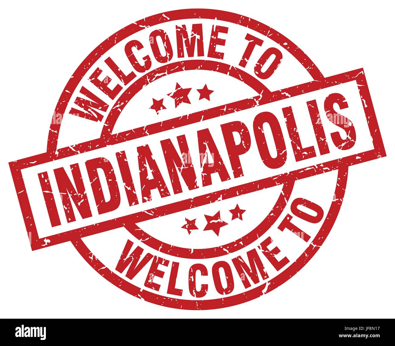 welcome to Indianapolis red stamp Stock Vector Image & Art - Alamy