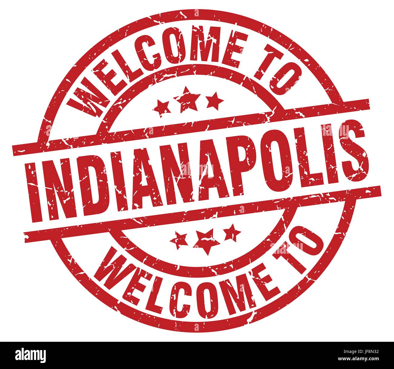welcome to Indianapolis red stamp Stock Vector Image & Art - Alamy
