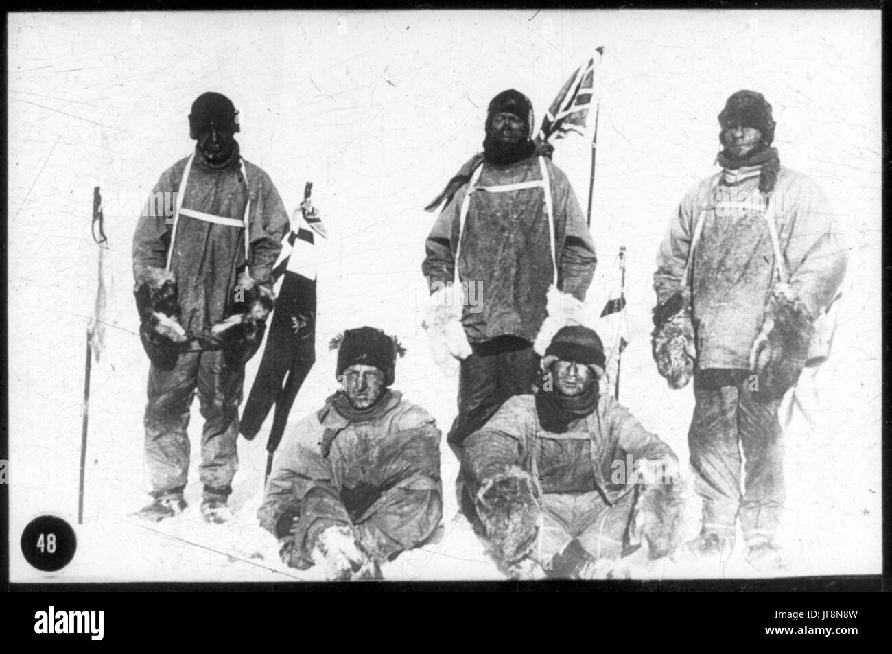 The Polar Party (Oates, Scott, Wilson, Evans and Bowers) during the ...