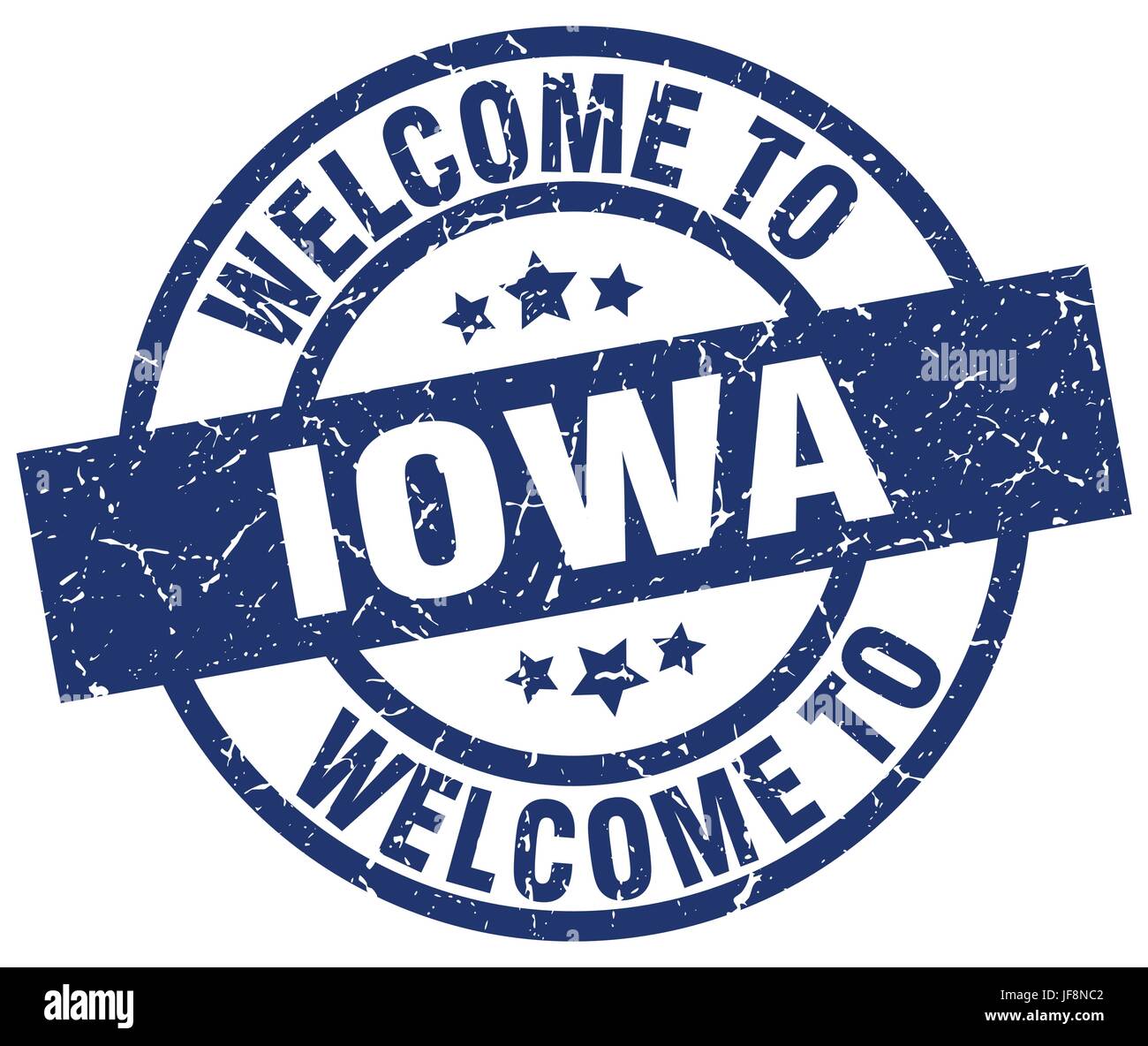 welcome to Iowa blue stamp Stock Vector Image & Art - Alamy