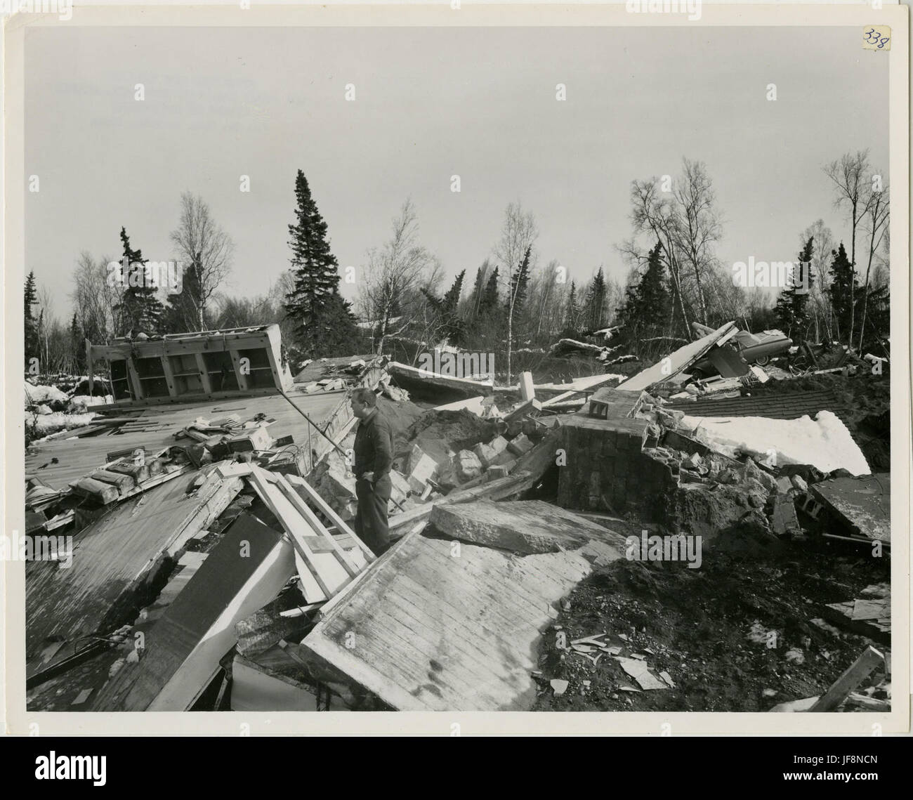 A harrowing image of the destruction caused by the Turnagain earthquake ...