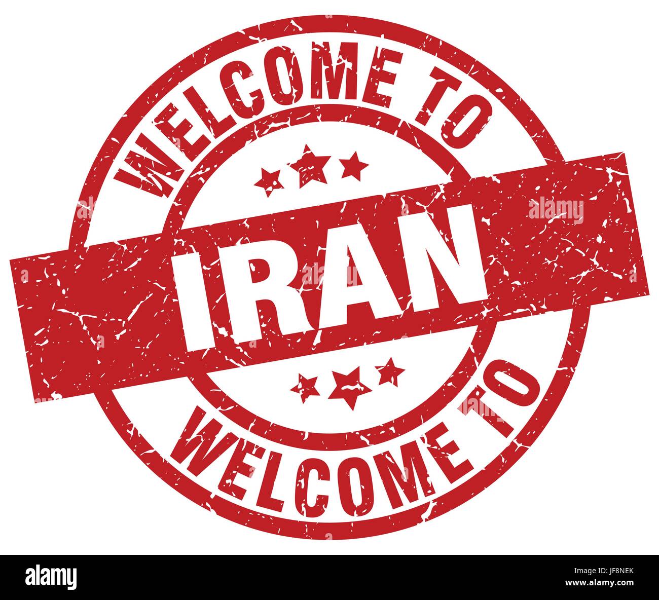 welcome to Iran red stamp Stock Vector Image & Art - Alamy
