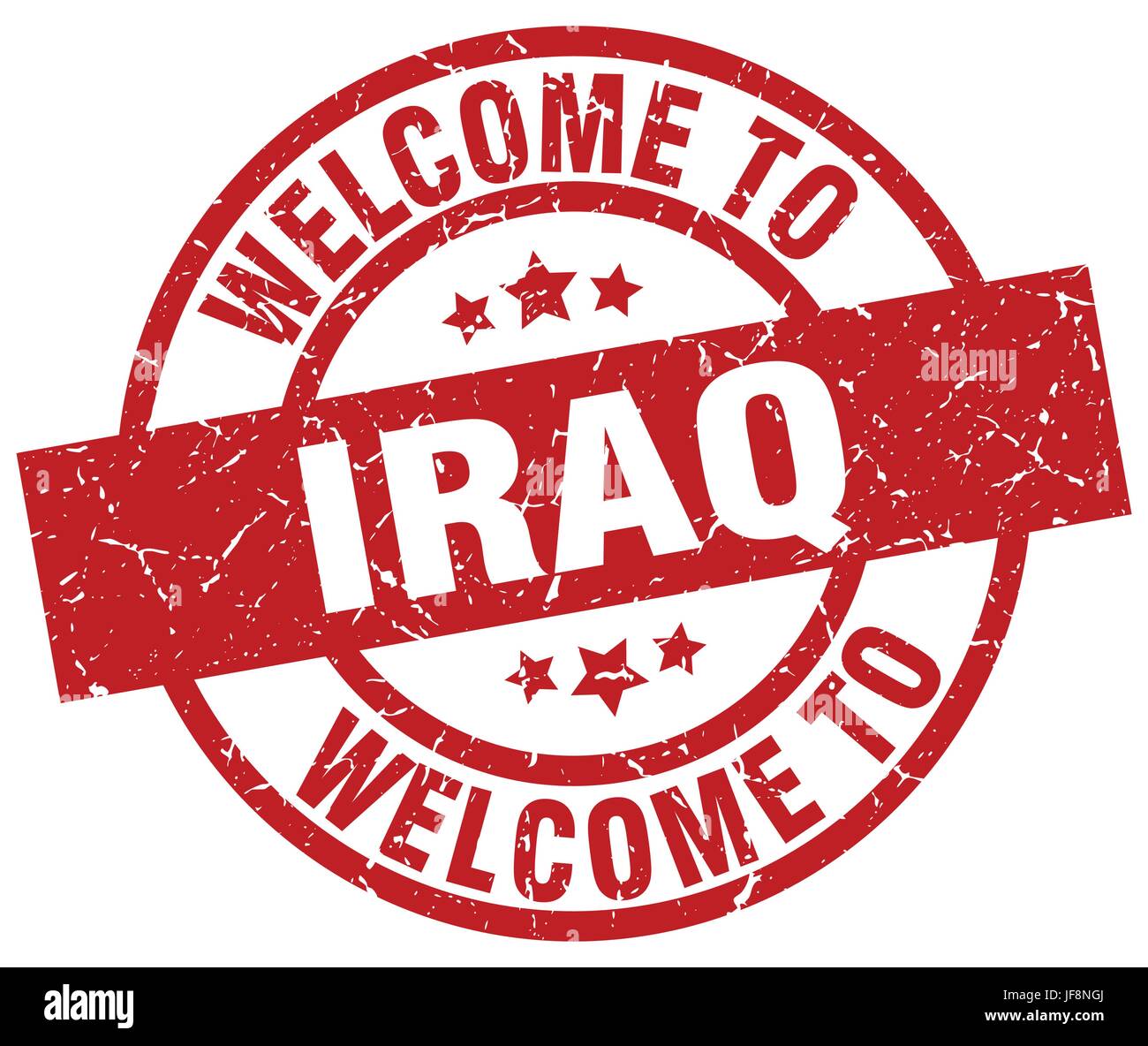 welcome to Iraq red stamp Stock Vector Image & Art - Alamy