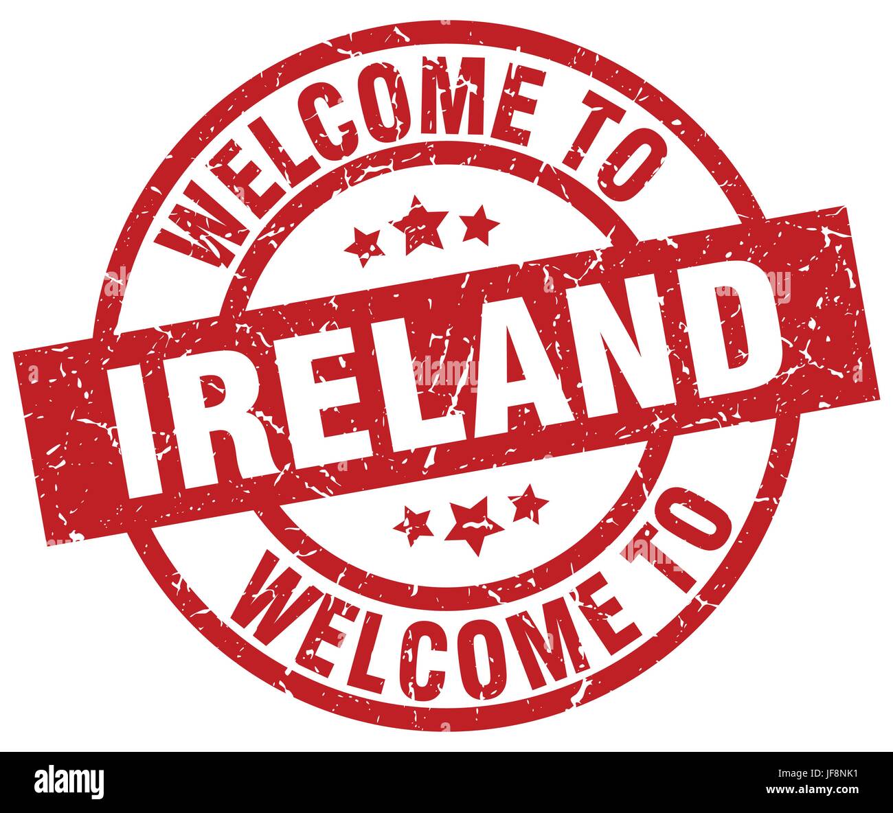 welcome to Ireland red stamp Stock Vector Image & Art - Alamy
