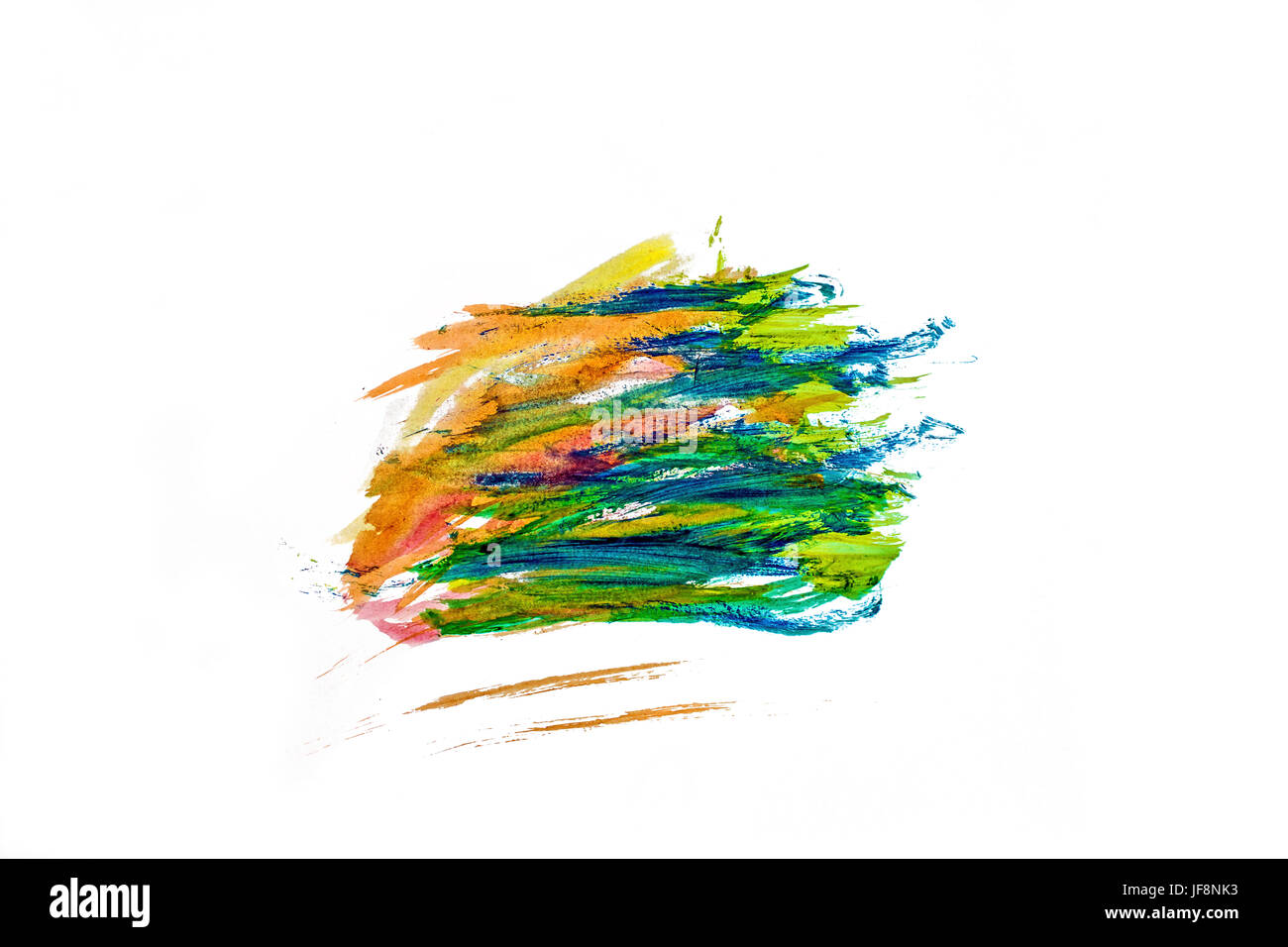Streaks of color on a white background Stock Photo - Alamy