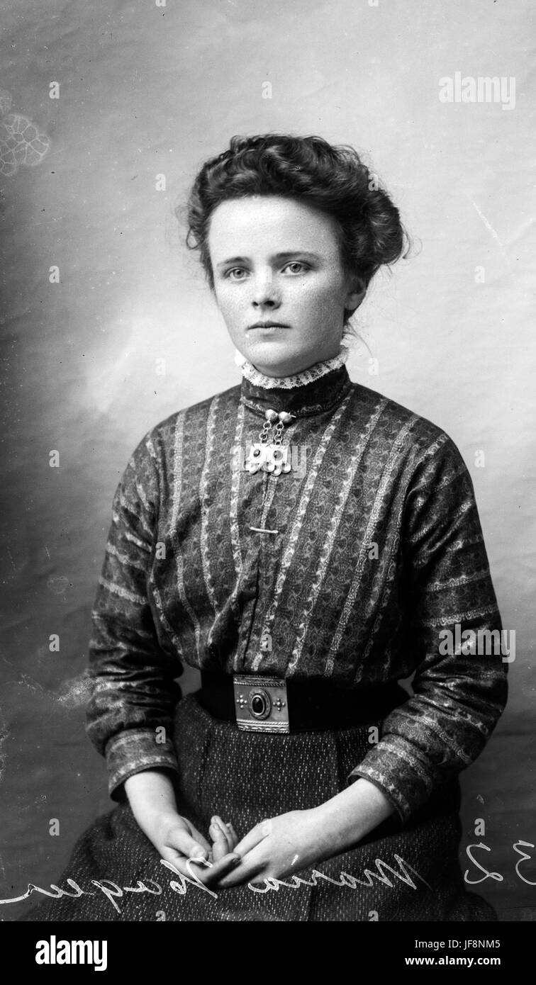 A beautiful vintage portrait of Maria Hagen, captured in the early 20th ...