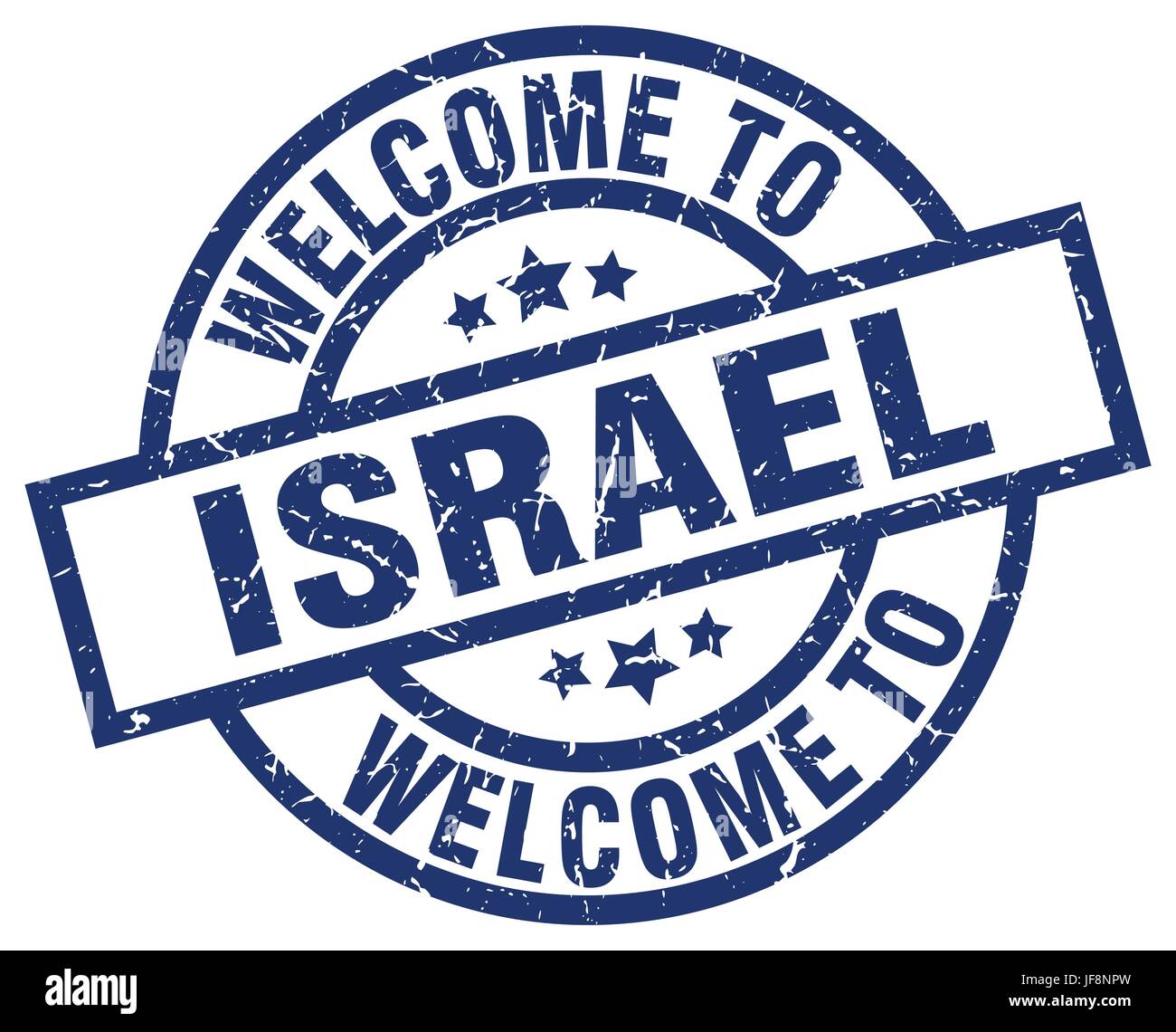 welcome to Israel blue stamp Stock Vector Image & Art - Alamy